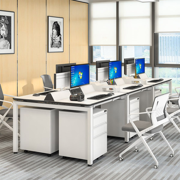 Apollo office workstationin desk benching configuration- Leadcom Seating