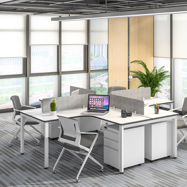 Apollo office workstationin table cross configuration- Leadcom Seating